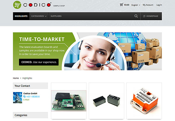 CODICO – o nouă pagină web și un magazine online de mostre - Electronica Azi