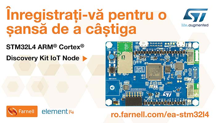 CÂŞTIGAŢI un kit STM32L4 ARM® Cortex® Discovery pentru noduri IoT ...
