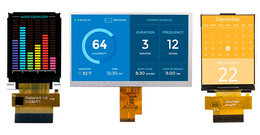Module grafice TFT de la Displaytech - Electronica Azi